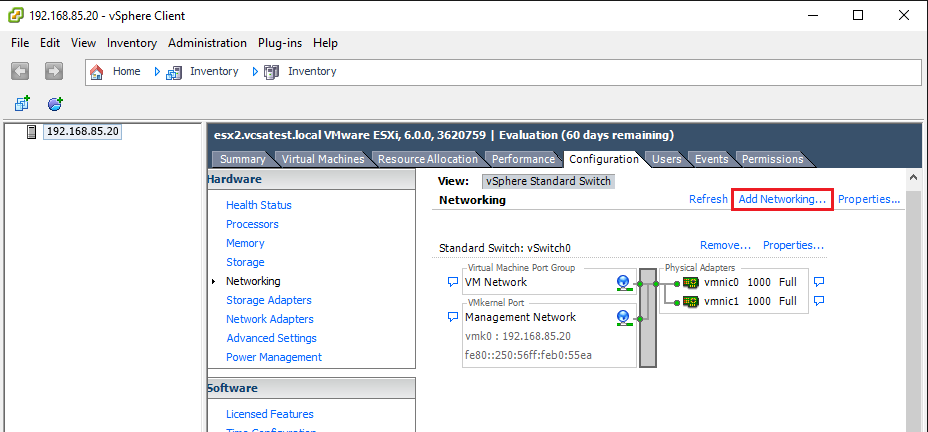 How to Configure ESXi vMotion Network