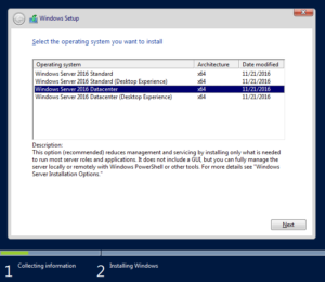 How to Install Windows Server 2016 Core
