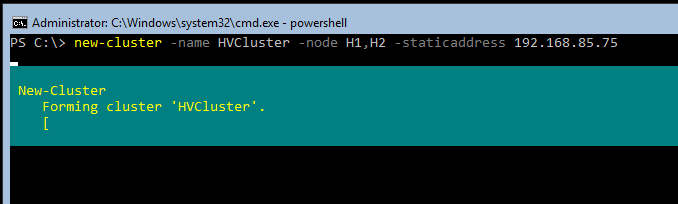 Hyper-V Cluster Setup 3 of 3: Creation, Shared Volume
