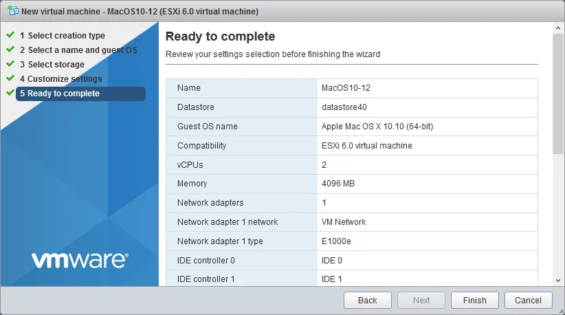 Run Mac OS on VMware ESXi: Complete Walkthrough