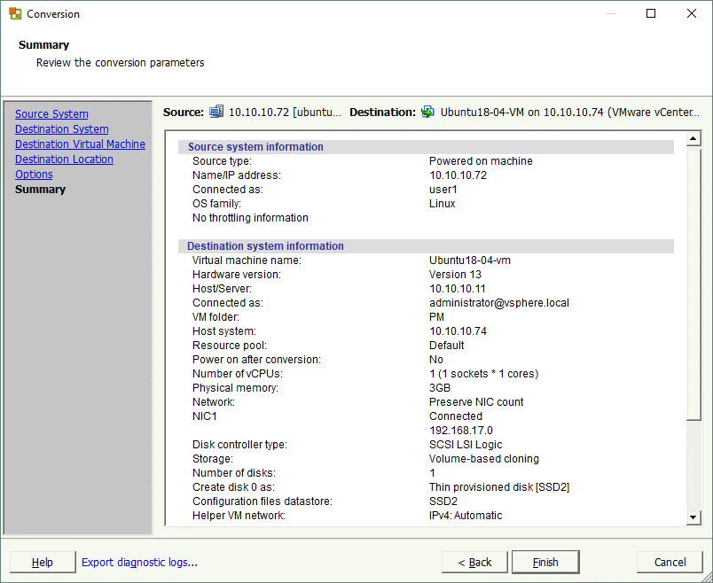 VMware P2V Linux Conversion – The Essential Methods