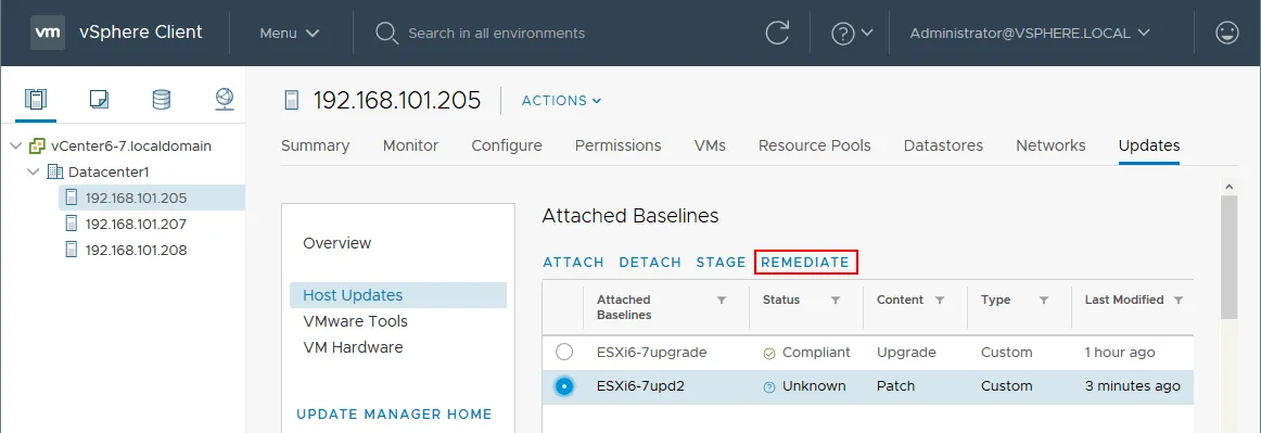 How to Update VMware ESXi 6.5 to 6.7 by Installing Patches