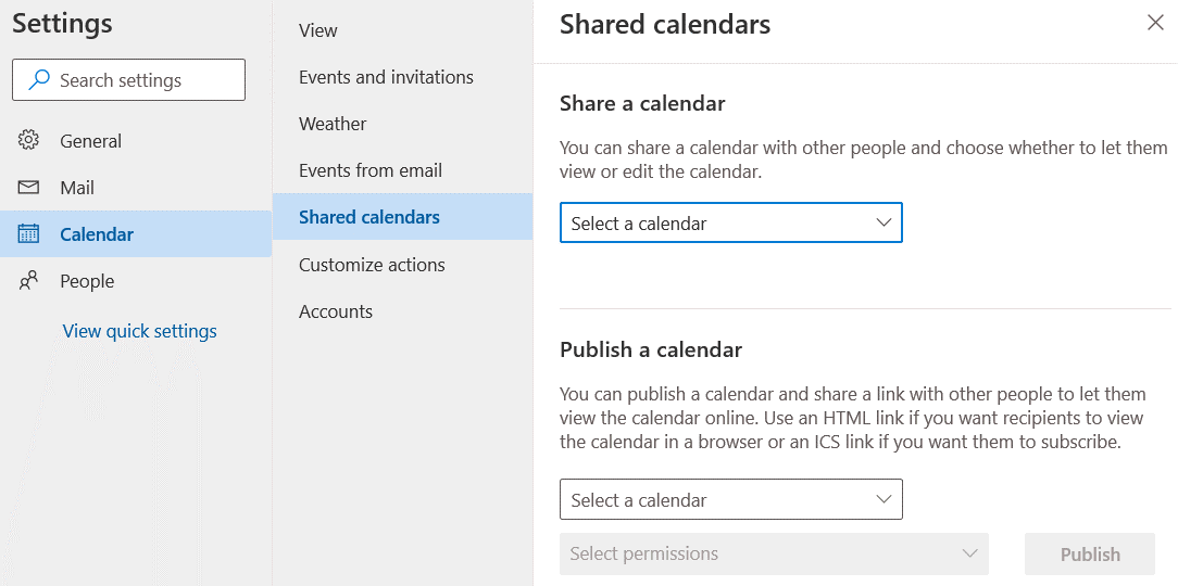 Sharing Your Calendar In Outlook 365 Advancefiber in