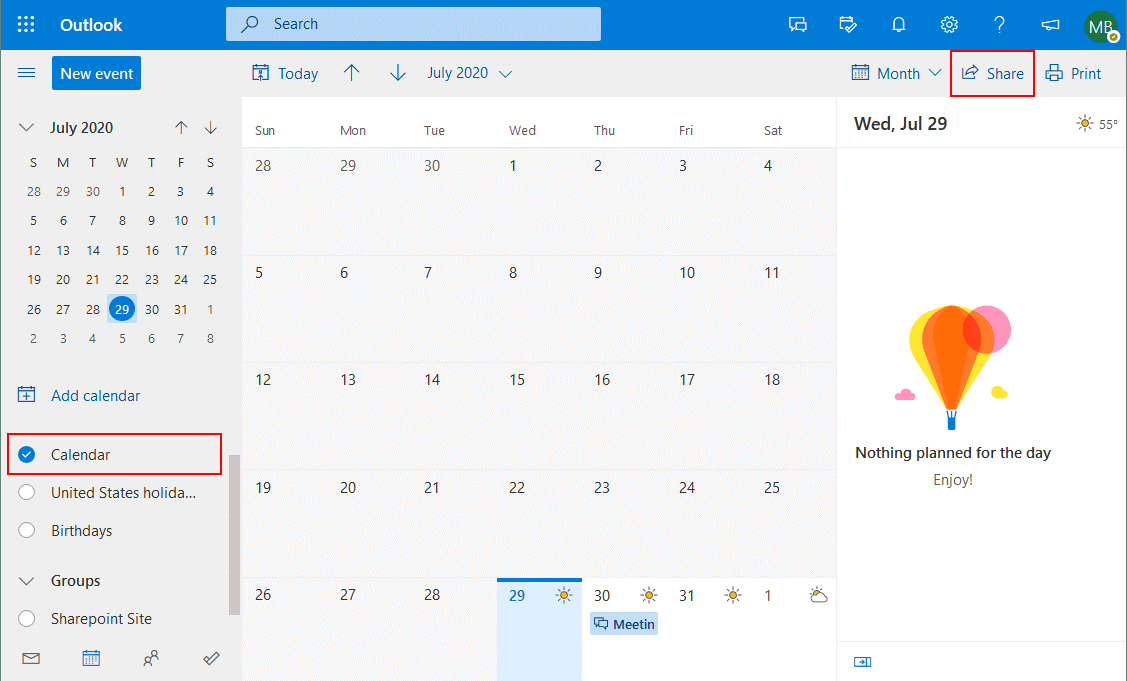 Shared Calendar Office 365 Admin Printable Calendar 2023