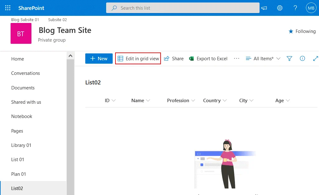 Access Sharepoint From Excel