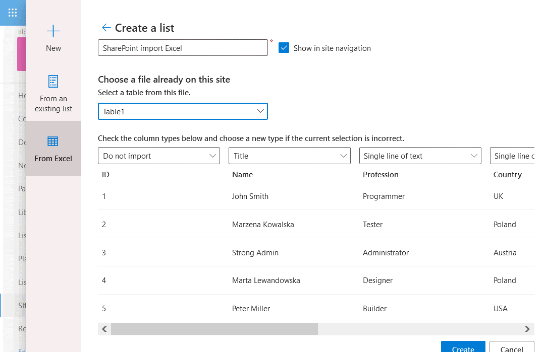 How To Export Excel Table Data To Sharepoint Online List Youtube Vrogue