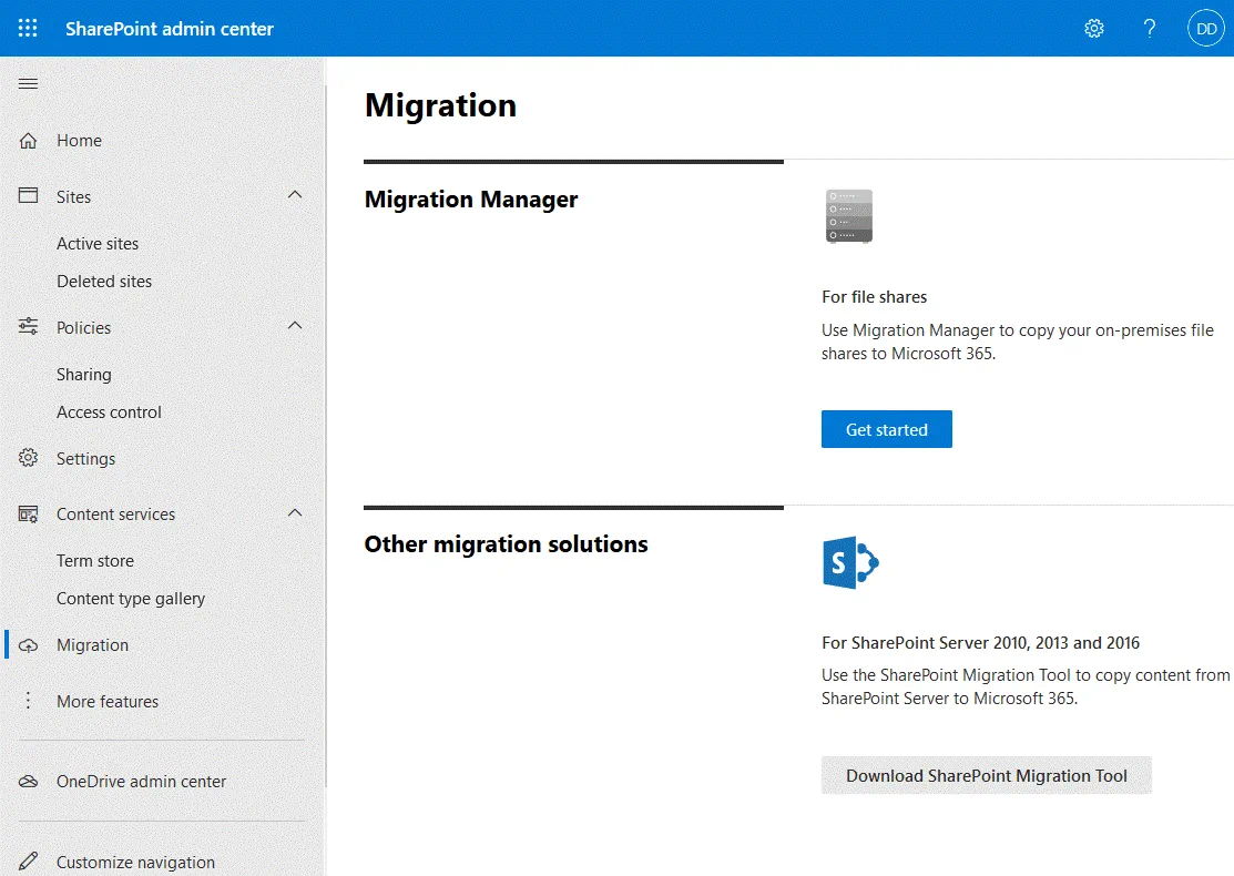 Using a SharePoint Admin Center for SharePoint Central Administration