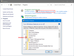 How to Uninstall or Disable Hyper-V in Windows