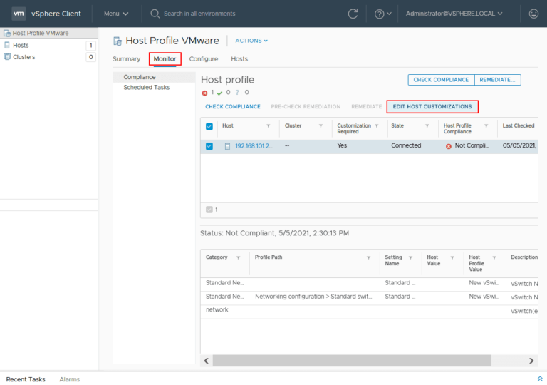 How to Use vSphere Host Profiles