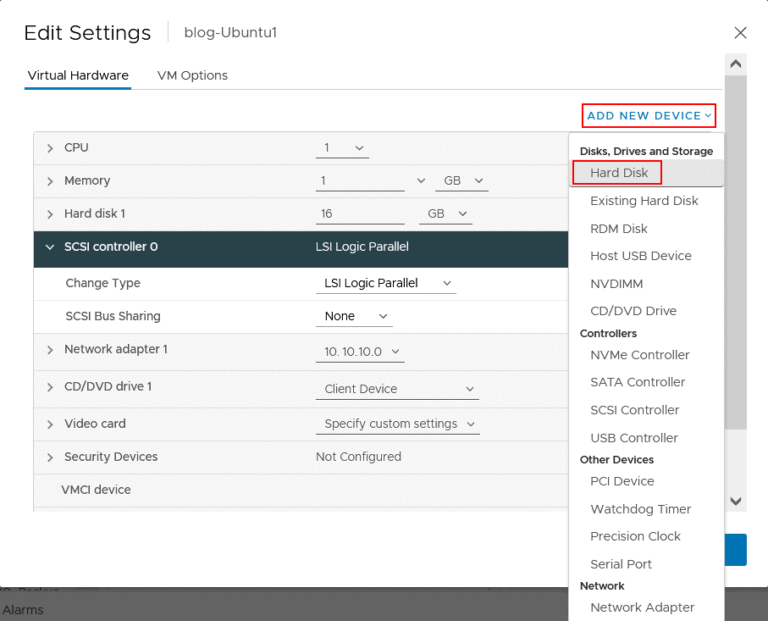 How to Configure a Storage Controller in VMware vSphere