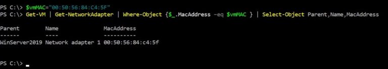 How to Identify a VMware VM Name by IP or MAC address
