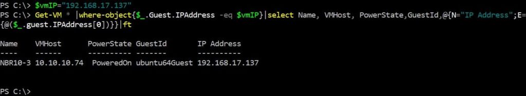 How to Identify a VMware VM Name by IP or MAC address