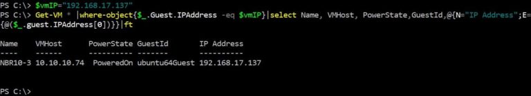 How to Identify a VMware VM Name by IP or MAC address