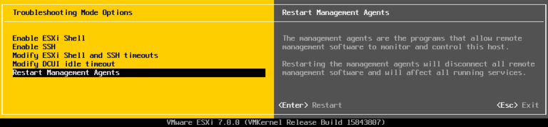 5 Methods to Restart VMware Management Services
