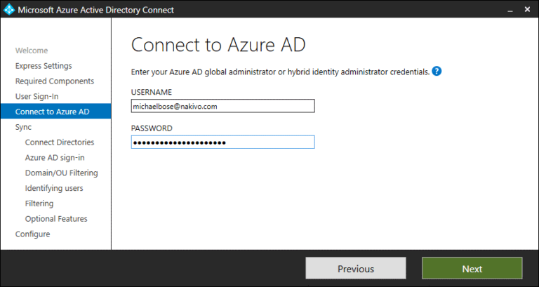 How to Configure Office 365 Active Directory sync in Office 365