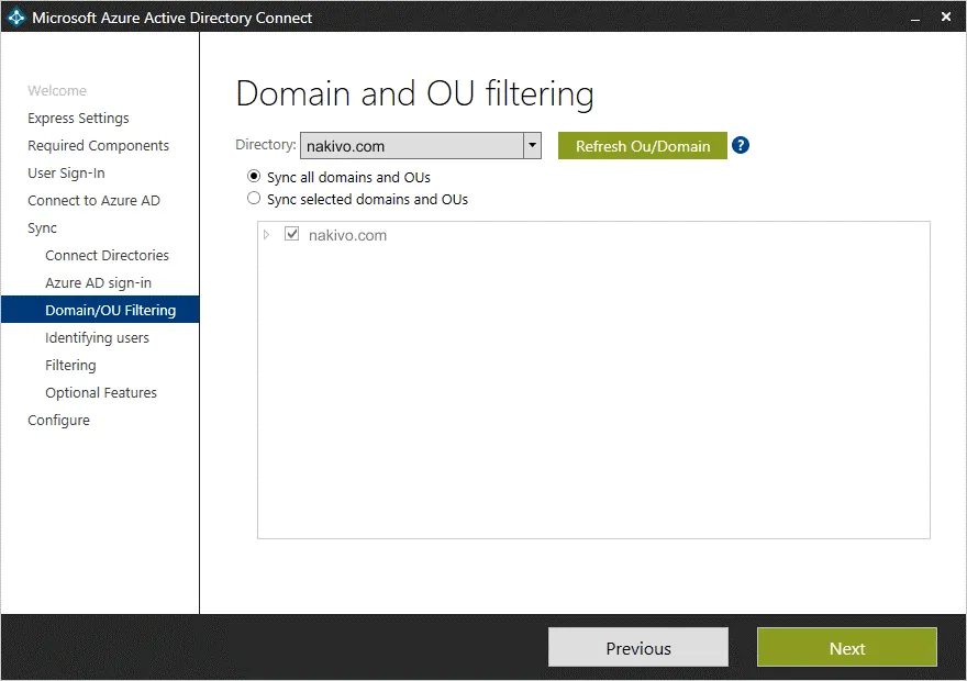 How to Configure Office 365 Active Directory sync in Office 365