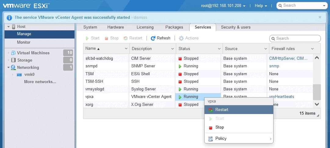 5 Methods To Restart VMware Management Services