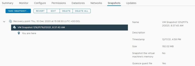 Quiescing for VMware vSphere VMs Explained