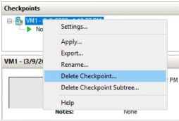 Hyper-V Checkpoint Operation Failed Error: How to Clean Up