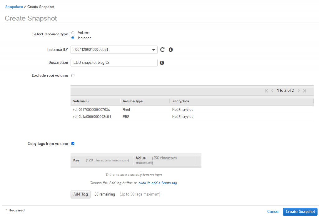 How to Create Snapshot of EC2 Instance for Data Protection