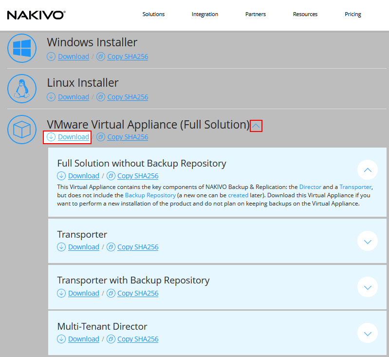 Cómo configurar un appliance virtual NAKIVO