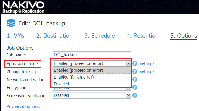 Application-Aware Backup Overview