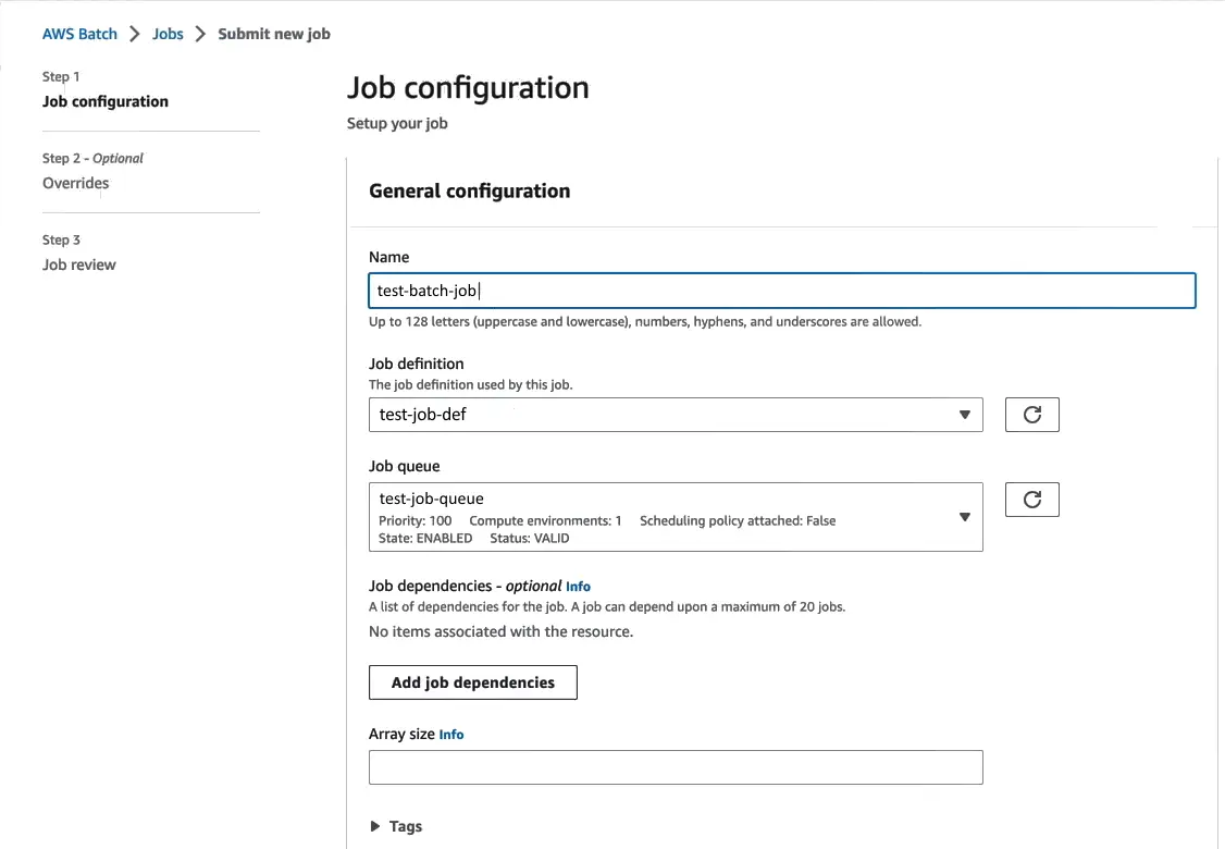 AWS Batch: Creating a Compute Environment